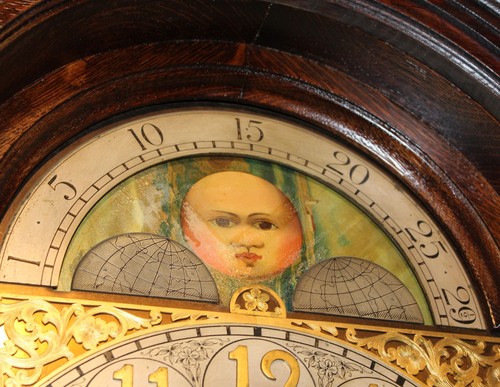 Antique Oak Grandfather Clock with carved claw foot John Wanamaker, New ...