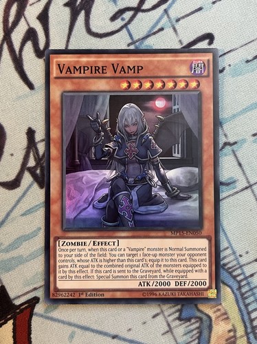 Yugioh! Vampire Vamp MP15-EN050 Super Rare 1st Edition NM | eBay