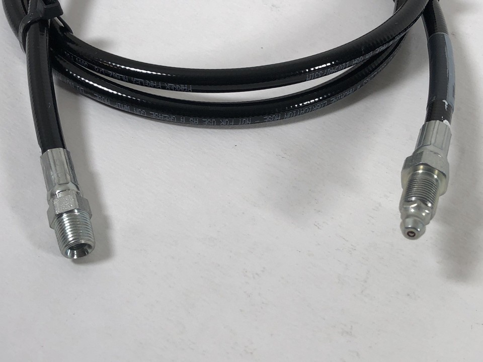 PARKER 1/8" 3000 PSI REMOTE MOUNT LUBRICATION GREASE HOSE 3/8-24 ZERK ...