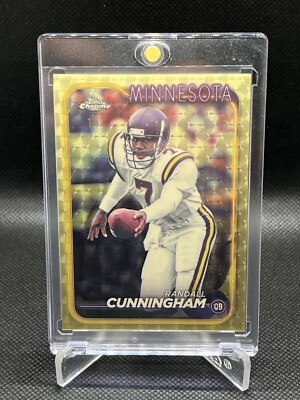 2024 Topps Chrome Football Randall Cunningham SUPERFRACTOR 1/1 Gold ...