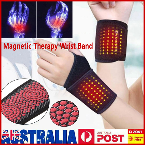 Self Heating Wrist Band Therapy Brace Wrap Compression Pain Relief ...