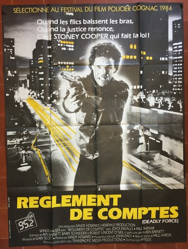 Poster DEADLY FORCE Paul Aaron Wings Hauser 120x160cm | eBay