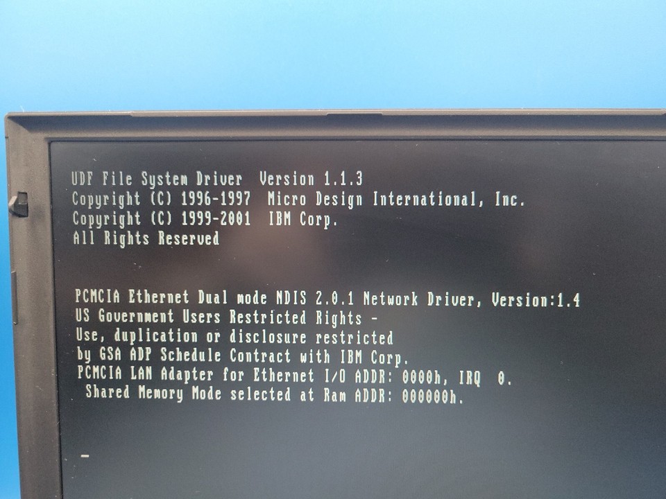 IBM Thinkpad 600X Pentium III 450MHz 24X CDROM 64MB RAM 40GB HD OS2 ...