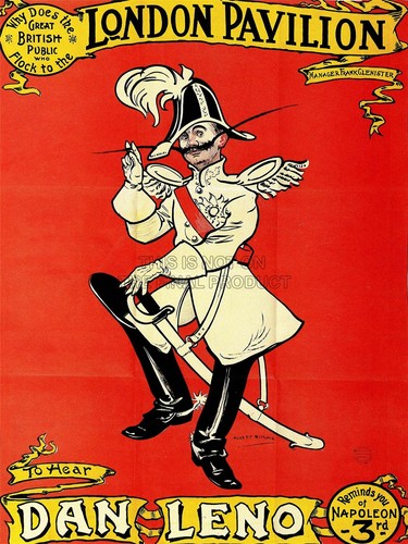 Advertising Dan Leno London Pavillion Comedian Art Canvas Print | eBay ...