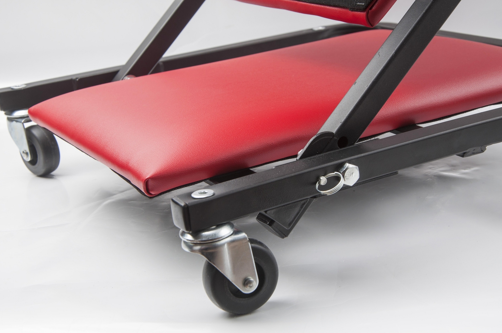 41" 2 In 1 Foldable Mechanic Z Creeper Seat Rolling Chair Garage Work ...