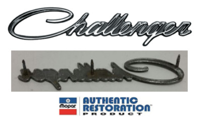 3445224 70 71 72 73 74 Challenger fender Deck quarter panel emblem YR1 ...