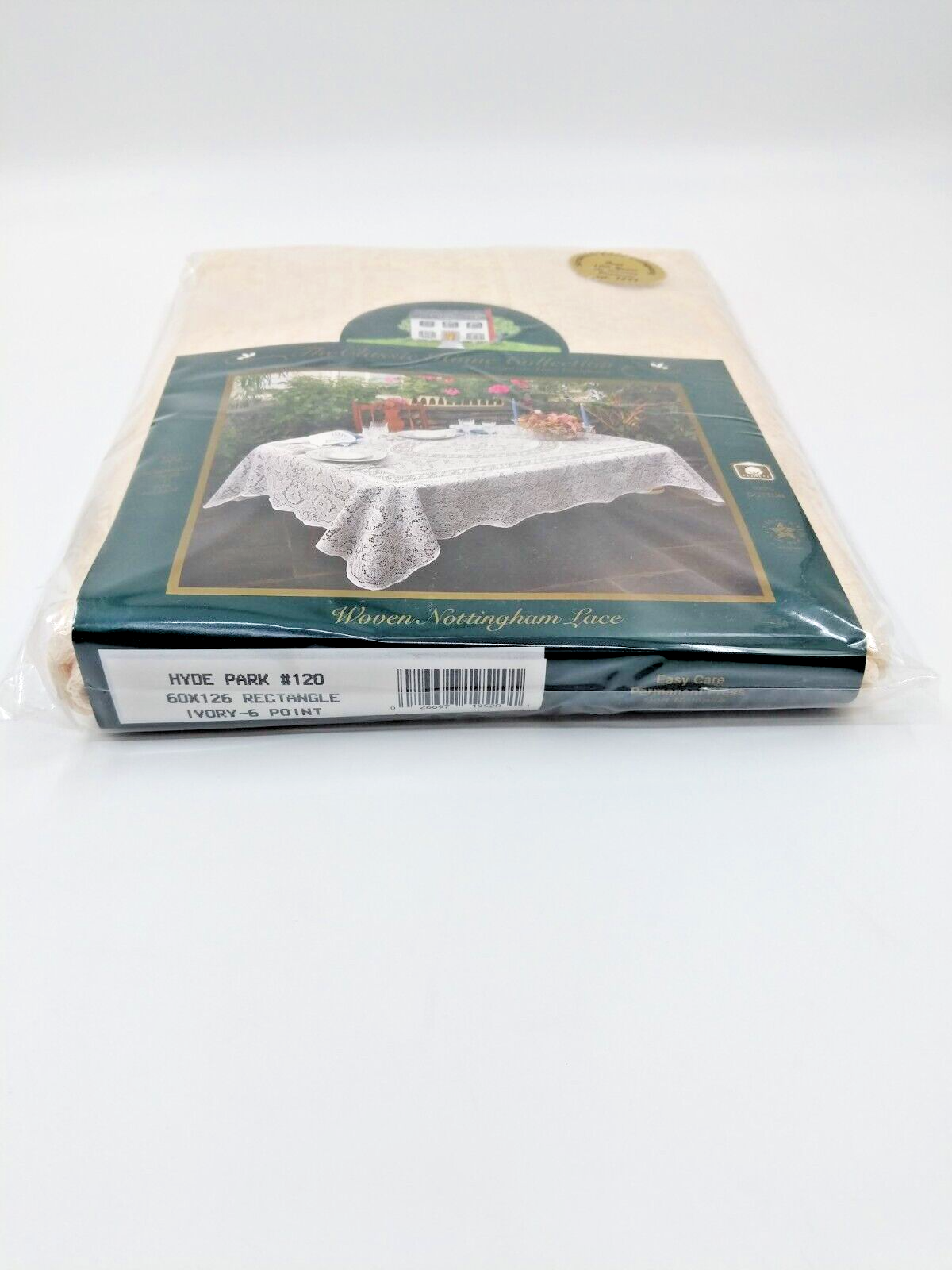 Vtg Scranton Lace Company ‘Hyde Park' Nottingham Lace Tablecloth 60" x ...