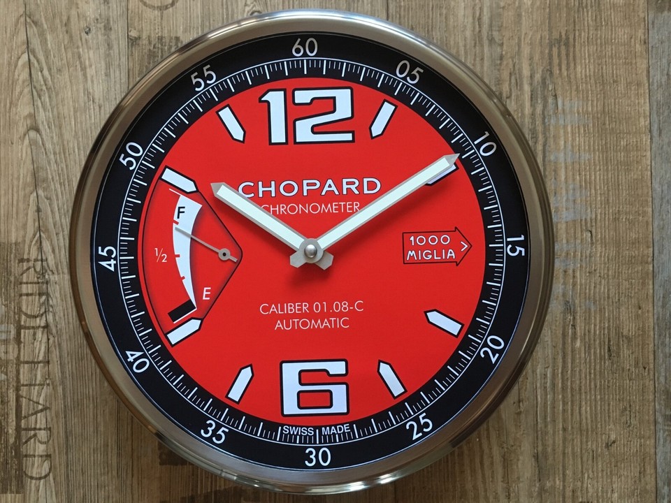 CHOPARD MILLE MIGLIA DEALER WALL CLOCK NEW WITH BARCODE | eBay
