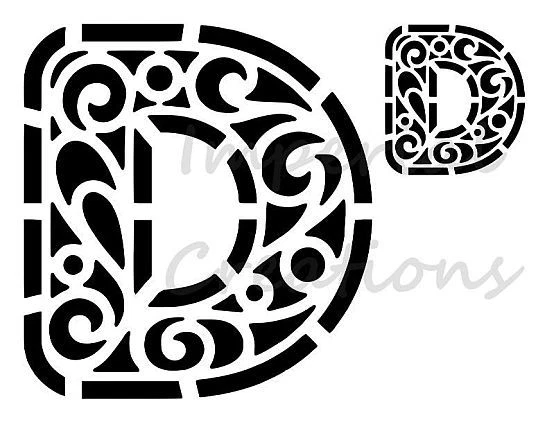 Fancy Capital Letter D