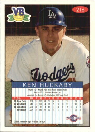 1993-94 Fleer Excel #216 Ken Huckaby | eBay