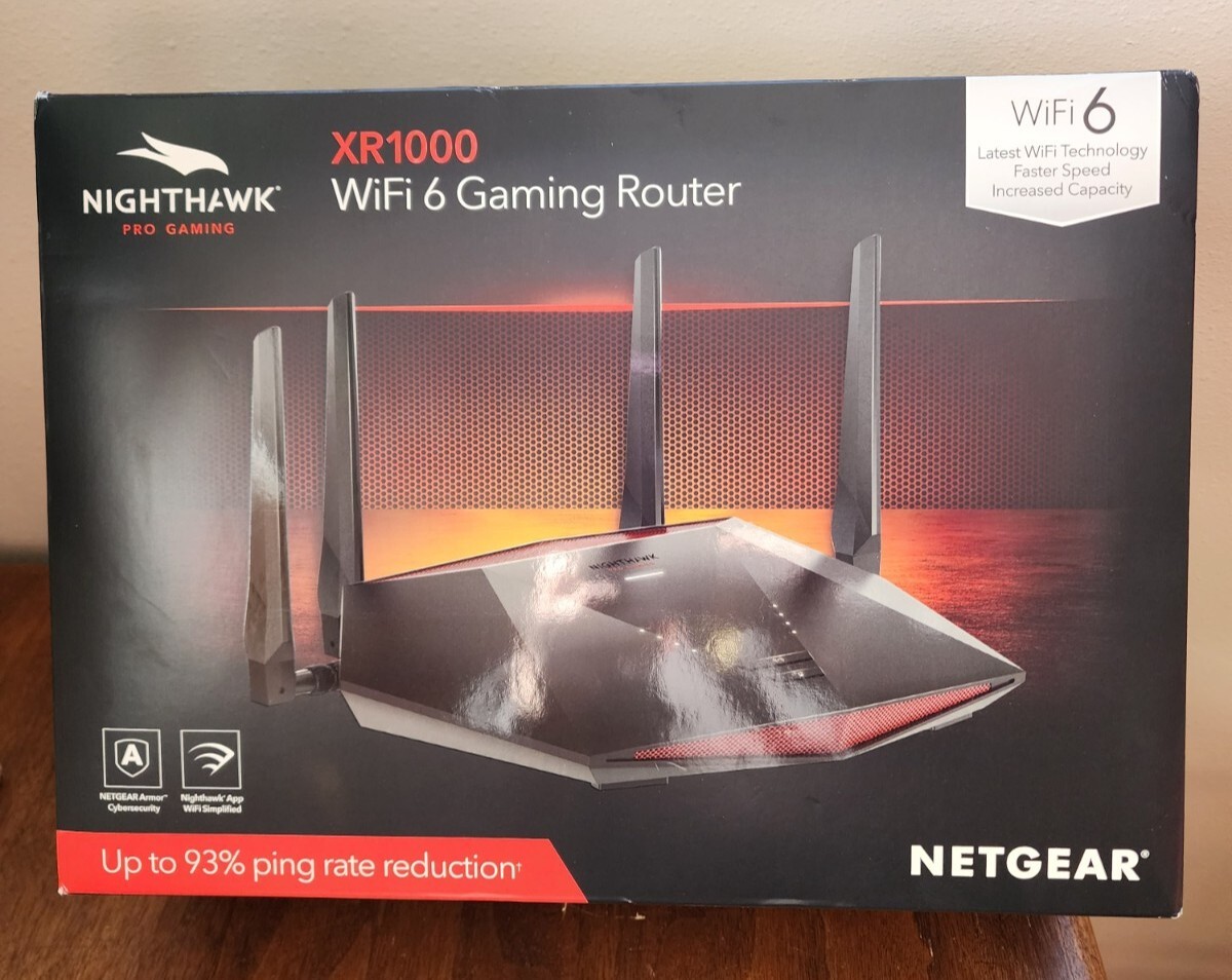 NETGEAR Nighthawk Pro Gaming Wi-Fi 6 Router - Black (XR1000-100NAS ...