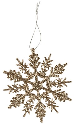Christmas Ornament Small Glitter Snowflake #100-C152 | eBay
