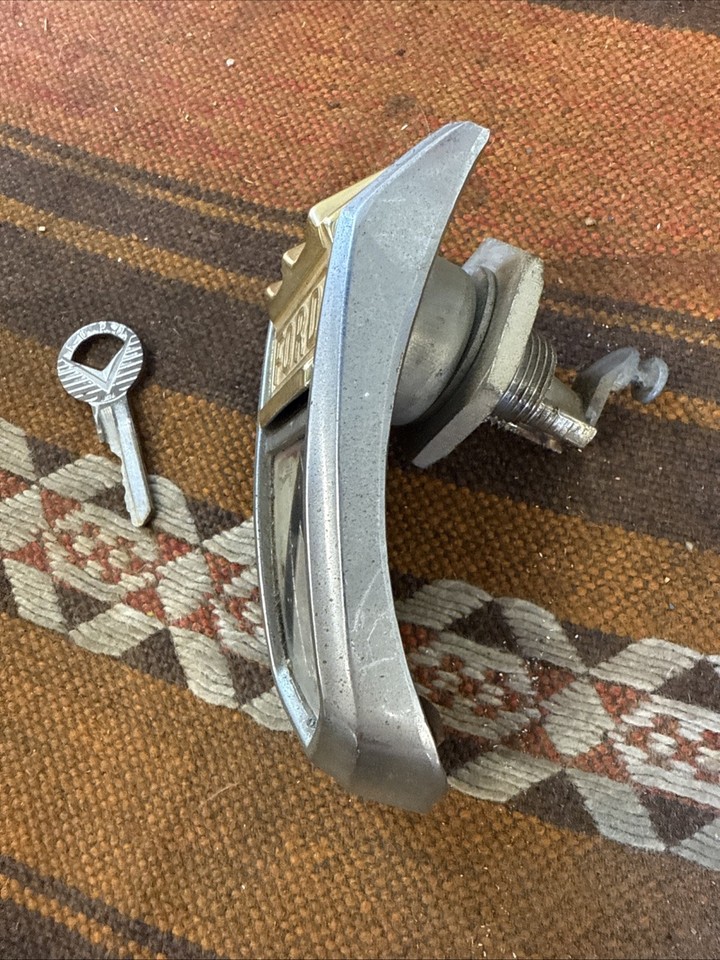 Original 1962 1963 Ford Falcon trunk lock ornament emblem Boot Lid Deck ...