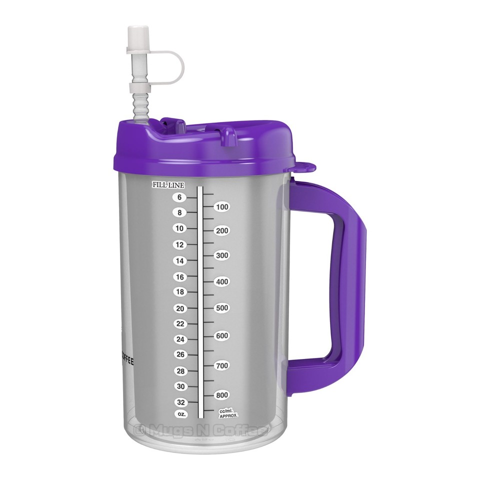 32 oz Hospital Mug – Double Wall Insulated Cold Drink Travel Mug – BPA ...