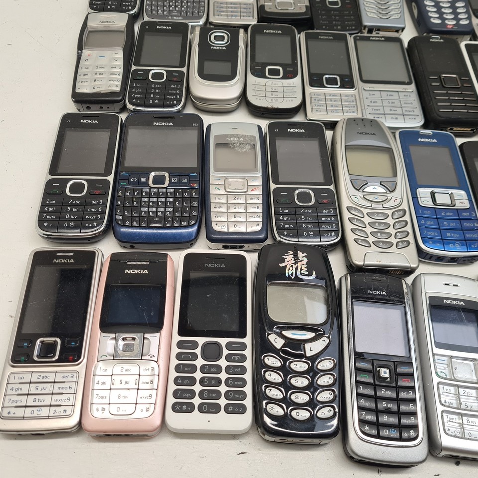 50x Untested Nokia Mobile Phone GSM E72 C2 C3 6300 5110 3310 E51 Gold ...
