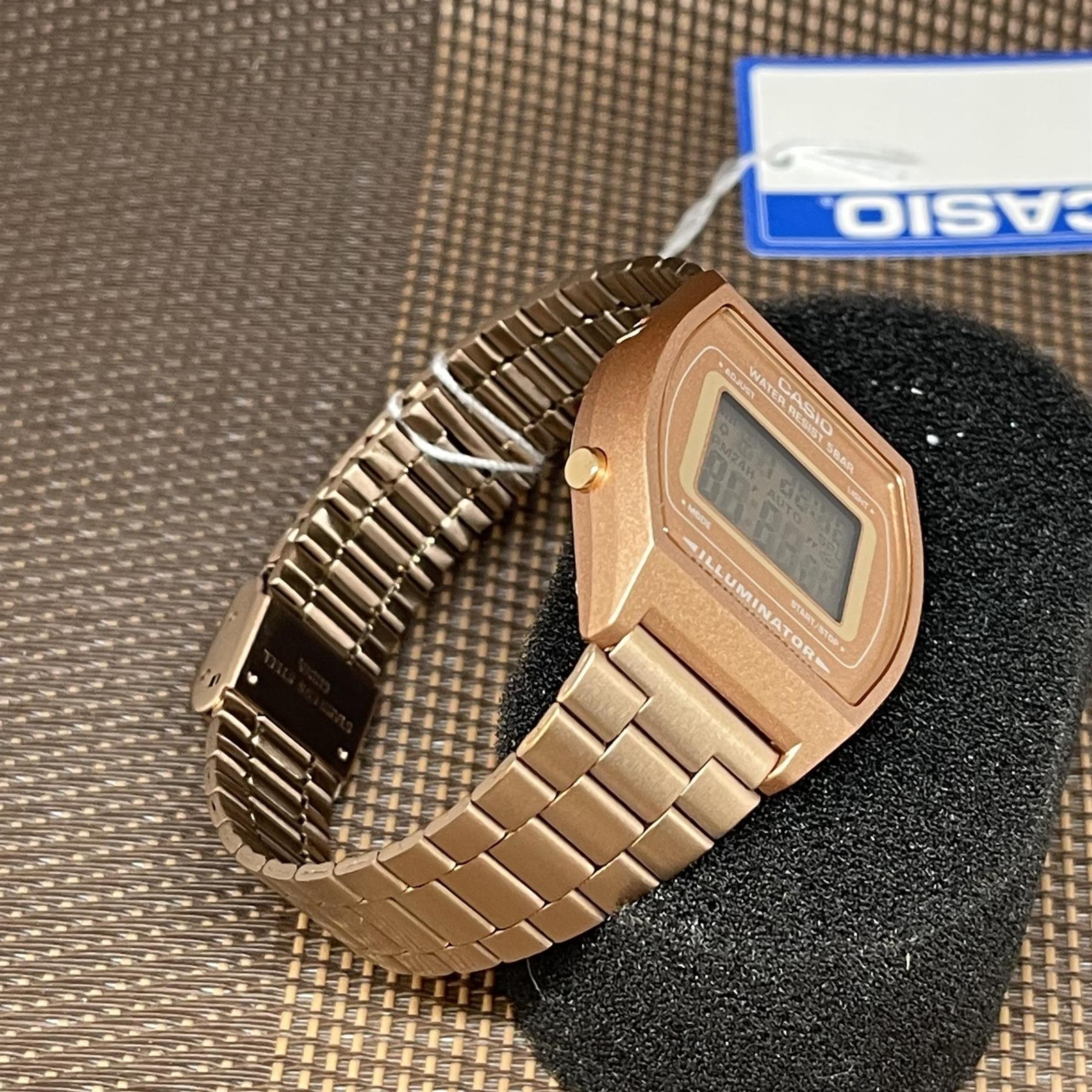 Casio B640WC-5A Popular Retro Design Rose Gold Stainless Steel Digital ...