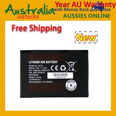 New W-7b 308-10036-01 BLACK Battery for Optus 4G Modem AC800S Netgear ...