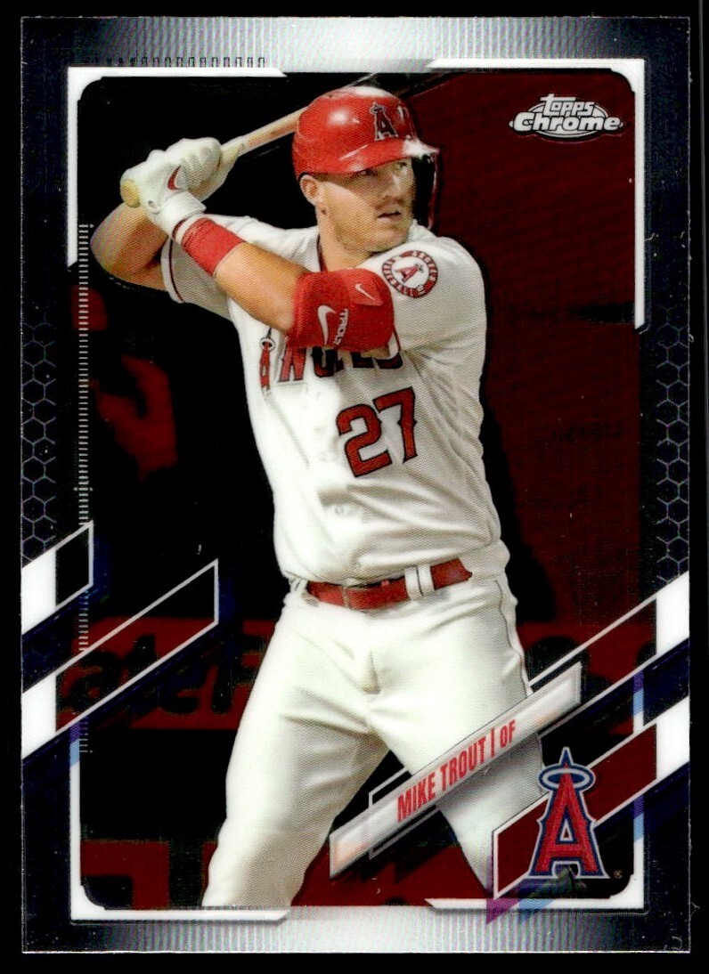 2021 Topps Chrome Mike Trout Los Angeles Angels #27 | eBay