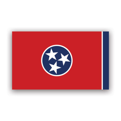 Tennessee Flag Sticker Decal - Weatherproof - state tennessean tn | eBay