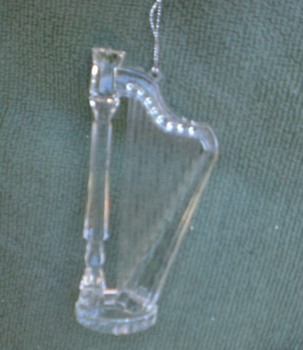 Vintage HARP Clear Acrylic Plastic Instrument Christmas Ornament | eBay