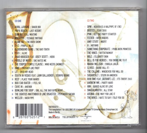 (KT84) Sk8er Rock, 40 Slammin' Skate Anthems, various artists - 2003 ...