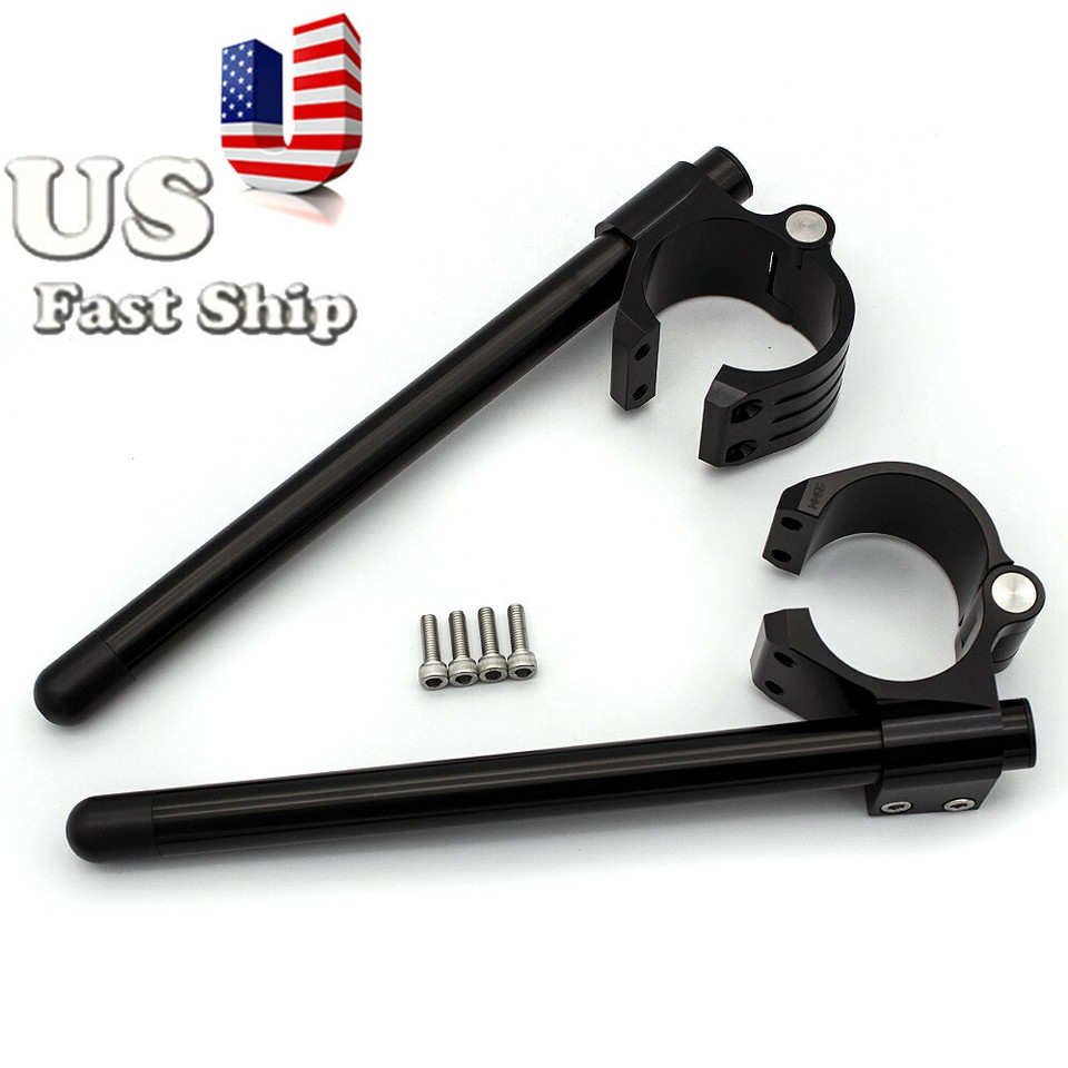 US Newly Motorcycle Clip Ons On Handle Bar Handlebar Regular 55mm ...