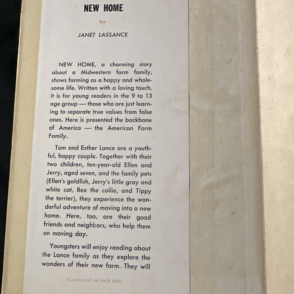 New Home By Janet Lassance Crystal Springs Farm Iowa True story Rare ...