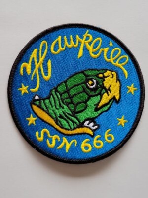 USS HAWKBILL SSN-666 (SUBMARINE) EMBROIDERED PATCH - US NAVY | eBay