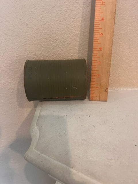 1/6 12" scale oil gas drum barrel Vietnam miliary 50 40 30 gallon ...