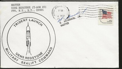 1979 Trident Launch USNS Redstone T-AGM20 Autographed by Master | eBay