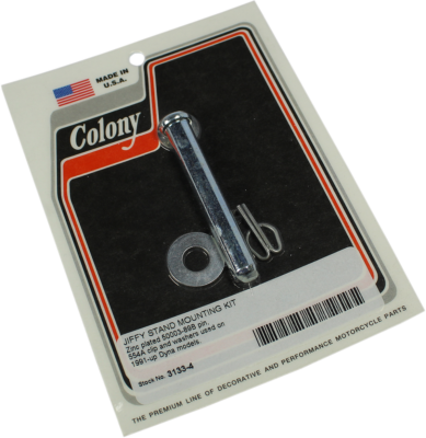 Colony Zinc Kickstand Hardware Pin Kit 91-17 Harley Dyna FXDL FXDF FXDB ...