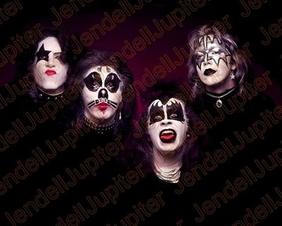 KISS: 1973 Self Titled Album Era Awesome & Rare 8" x 10" Photograph #04 ...