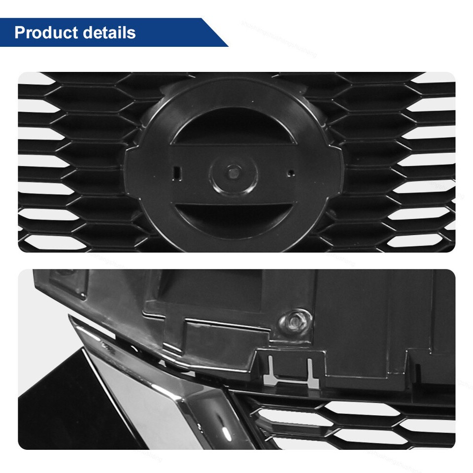 Front Bumper Center Upper Lower Grille For 2020-2022 Nissan Versa Grill ...