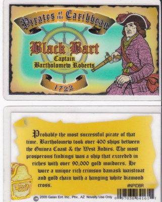 Pirates of the Caribbean BLACK BART Identification ID Card | eBay