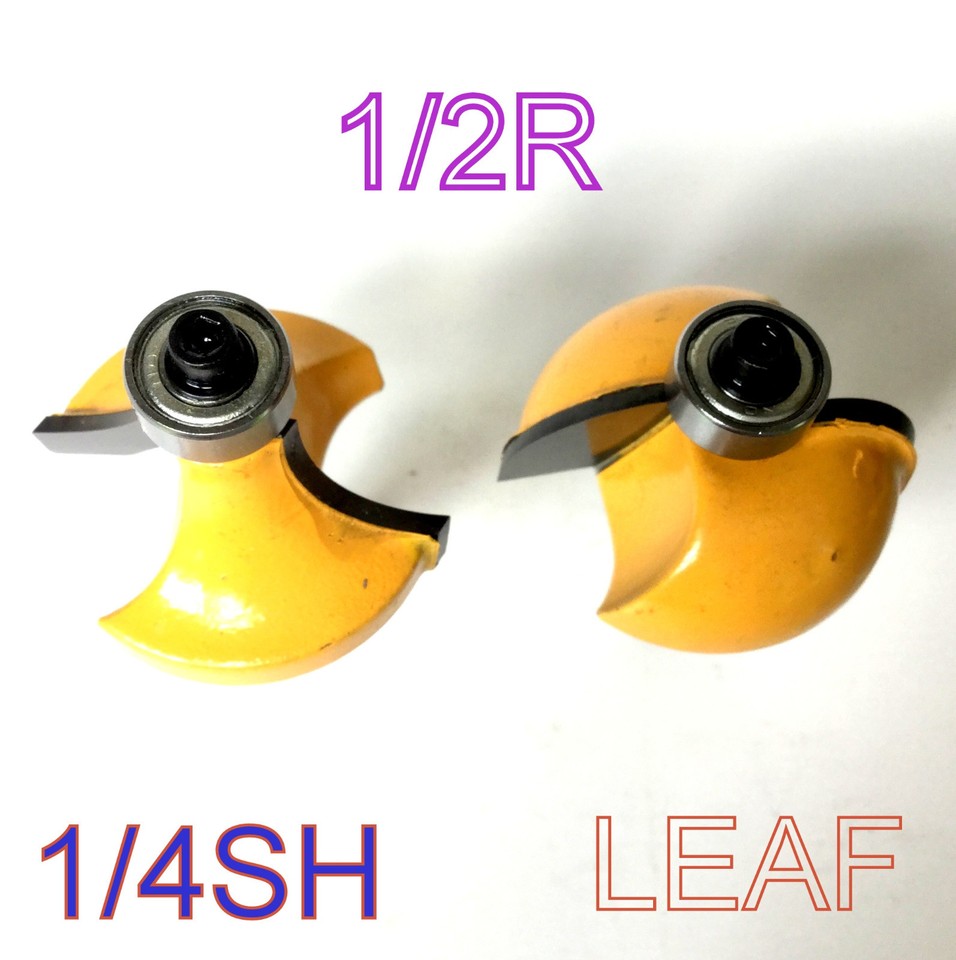 2 pc 1/4" SH 1/2" Radius Drop Leaf Table Router Bit Set GSA | eBay