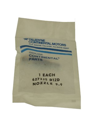 NEW TCM CONTINENTAL FUEL INJECTOR P/N 627335D-12D NOZZLE 9-9, SEALED IO ...