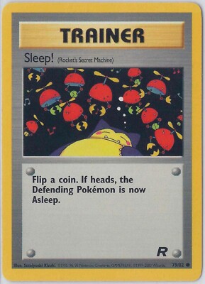 Sleep! 79/82 Team Rocket Unlimited 2000 Vintage WotC Pokemon Card | eBay