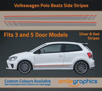 VW Polo Beats Stripe Kit Stickers decals - Other colours available ...