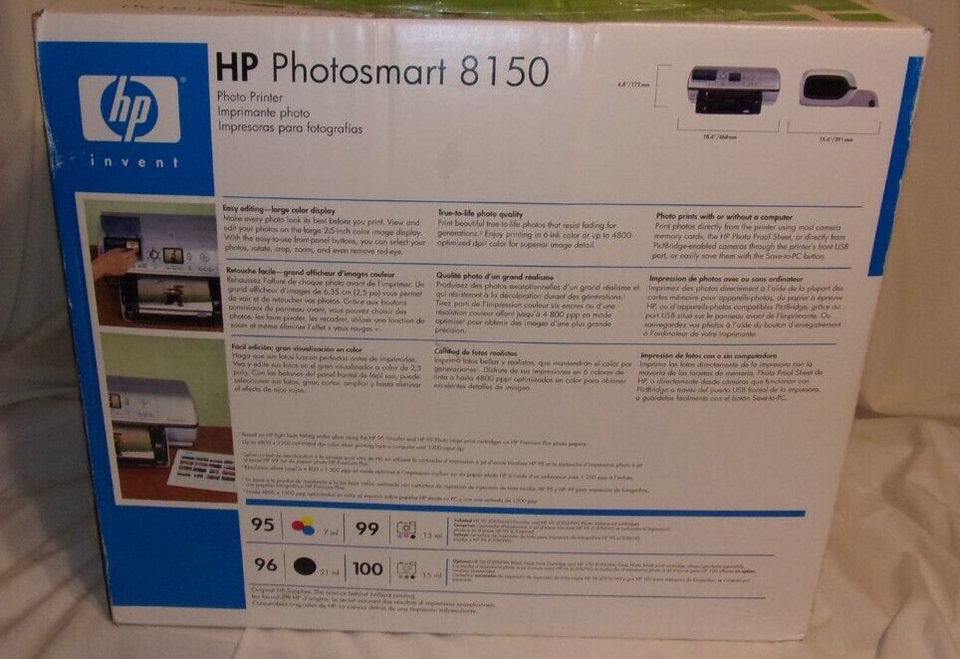 HP Photosmart 8150 New in Factory Sealed Box | eBay