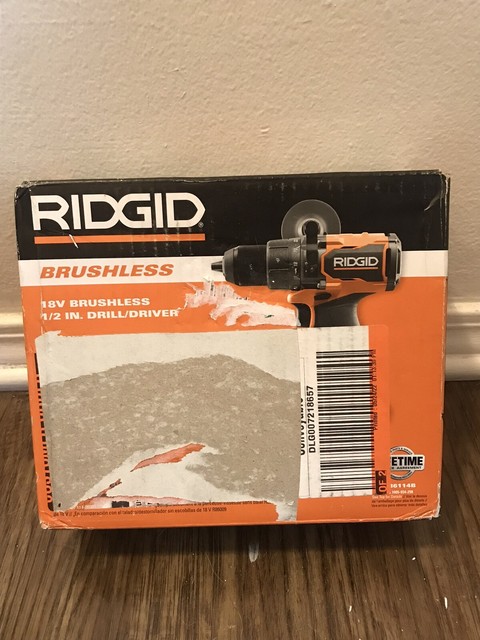 Ridgid R86114 B 18V Brushless Cordless 1/2 in. Drill / Driver Tool Only ...