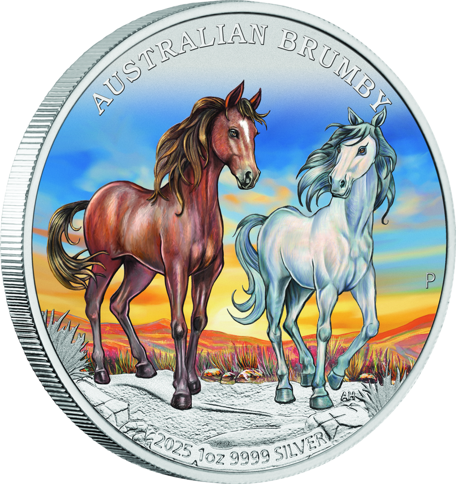 2025 Australia Brumby Horse 1 oz Silver Colorized Coin mintage 1500 | eBay
