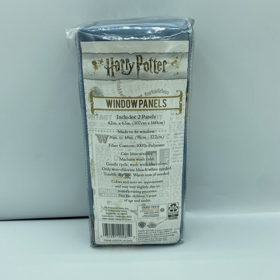 Harry Potter Forbidden Forest 2 Window Panels 42" x 63" Microfiber New ...
