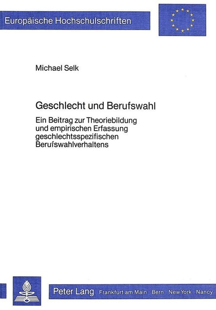 Geschlecht und Berufswahl von Michael Selk (1984, Taschenbuch) online ...