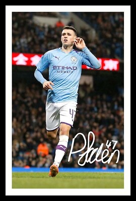 Phil Foden - Manchester City Autograph Signed & Framed Photo | eBay UK
