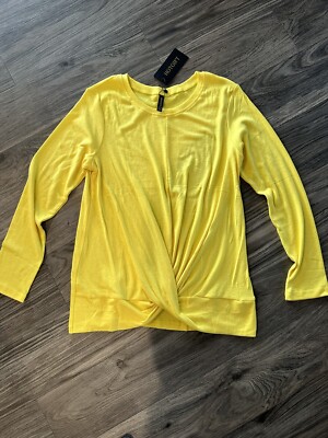 Women’s Yellow Long-sleeved Shirt Size Large | eBay