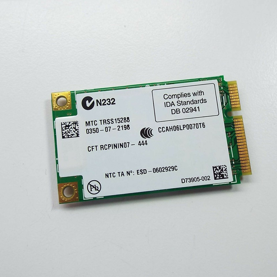 GENUINE INTEL WIFI CARD MODEL: 4965AG MM1 N232 MTC TRSS15288 0350-07 ...