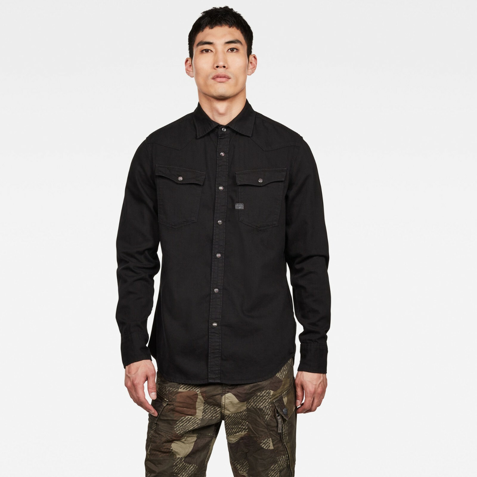 New G-Star Raw 3301 Slim Western Denim Shirt XS Dark jeans jacket gstar ...