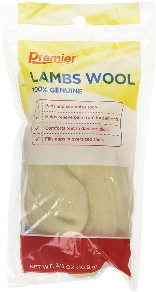 Premier Lambs Wool Padding 100% Genuine Helps Relieve Foot Pain 3/8 Oz ...