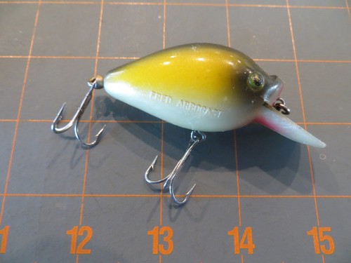 Vintage Fred Arbogast Pugnose - Yellow & Black - 2 3/4 inch body | eBay