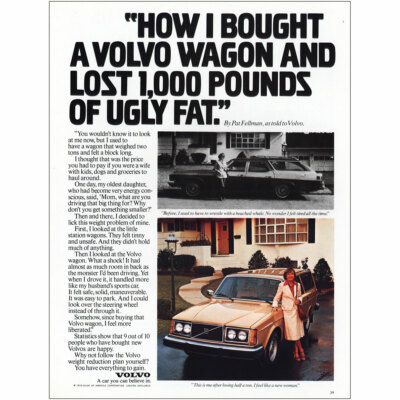 1979 Volvo Wagon: Lost 1000 Pounds of Ugly Fat Vintage Print Ad | eBay
